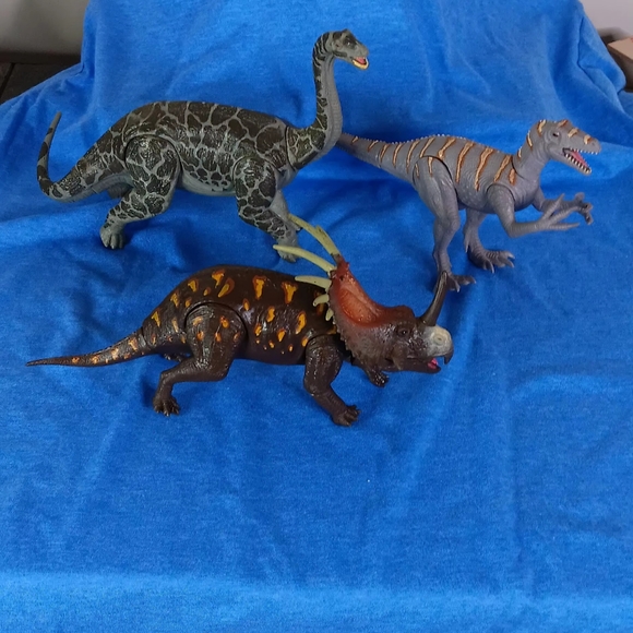 Kid Galaxy | Toys | Kid Galaxy Dinosaur 3 Pack Action Figures 9 Dinos ...
